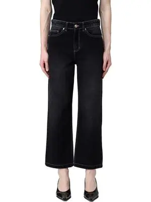 Just Cavalli Cropped Denim Jeans - Black