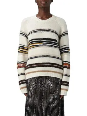 Missoni Striped Crew Neck Pullover - White