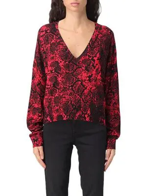 Liu Jo Printed V-neck Jumper - Red