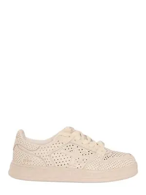 Premiata Quinn Perforated Leather Sneakers - White