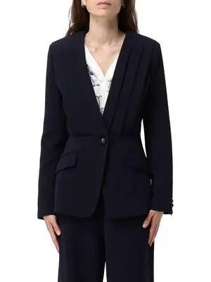 Max Mara Single-breasted Virgin Wool Blazer - Navy