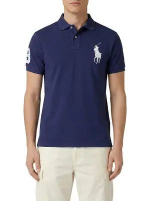 Polo Ralph Lauren Cotton Polo Shirt With Pony Logo - Blue