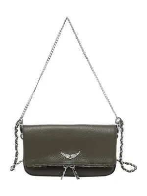 Zadig&Voltaire Zadig & Voltaire Rock Nano Grained Calfskin Leather Crossbody Bag Grass Green