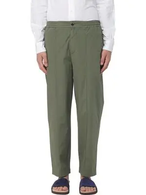 Barena Venezia Stretch Cotton Wide Leg Trousers - Olive