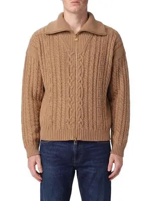 Versace Medusa Head Zip-up Jumper - Beige