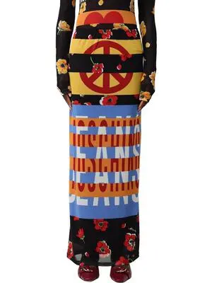 Moschino Striped Maxi Skirt - Multicolor