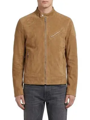 Dolce & Gabbana Suede Biker Jacket - Camel