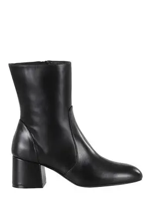 STUART WEITZMAN Zip Up Block Heel Boots - Black