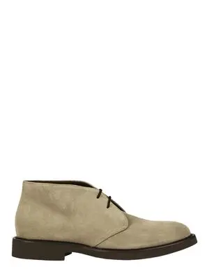 DOUCAL'S Doucal's Suede Lace-Up Boots Sand