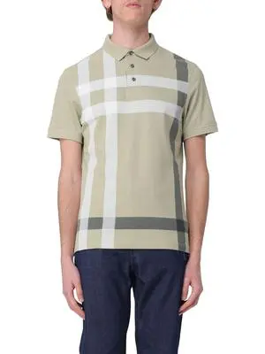 Barbour Casual Polo Shirt In Cotton With Check Motif - Green