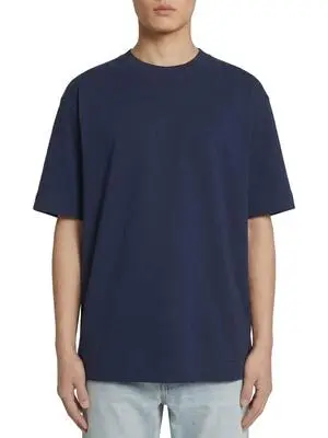 Dries Van Noten Heer Cotton T-shirt Navy
