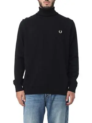 Fred Perry High Neck Jumper - Black