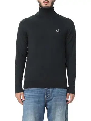 Fred Perry High Neck Jumper - Green