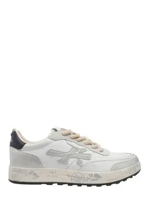 Premiata Leather And Suede Sneakers - White
