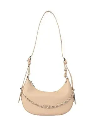 Patrizia Pepe Grained Leather Bag - Natural