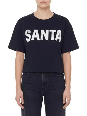 ANIYE BY Santa Cotton T-shirt - Black