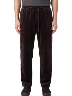 Y3 Velvet Drawstring Waist Pants - Black