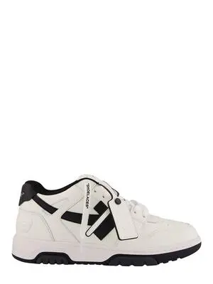 Off-White Low Top Lace-up Sneakers - White