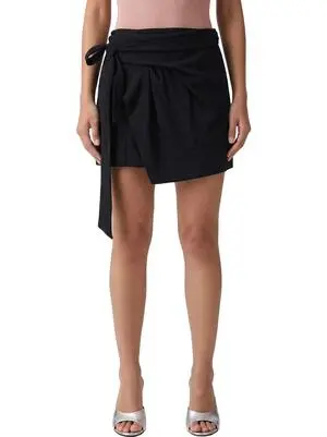 Isabel Marant Étoile Cotton Wrap Skirt - Black