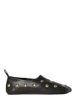 Chloé Ballet Pumps With Stud Embellishments - Black