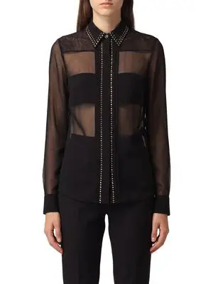 Versace Embellished Shirt - Black