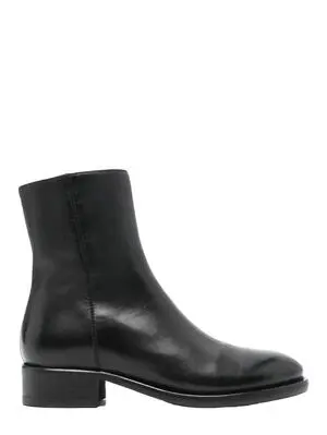 ALBERTO FASCIANI Zip Up Ankle Boots - Black