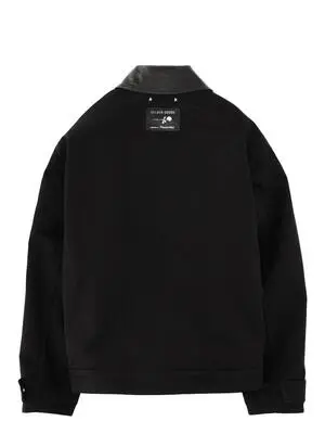 GOLDEN GOOSE Jacket With Leather Collar - Black