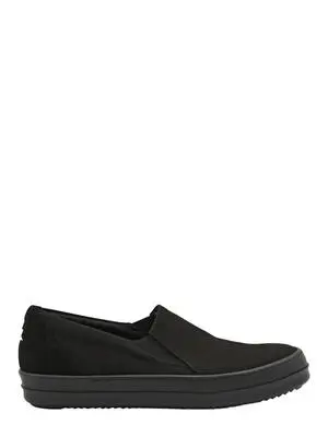 Rick Owens Cotton Canvas Penta Boat Slip-on Sneakers - Black