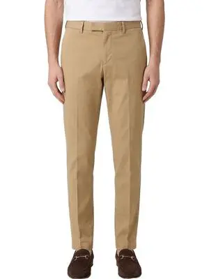 PT TORINO Stretch Cotton Chino Trousers - Brown