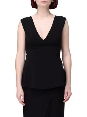 Max Mara Oblare V-neck Sleeveless Top - Black