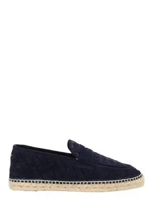 CastaÑer Suede Espadrilles With Penny Bar And Rubber Sole - Blue