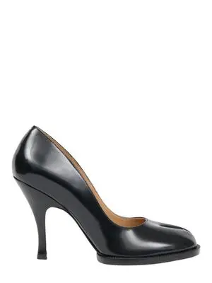 MAISON MARGIELA Brushed Leather Tabi City Pumps - Black