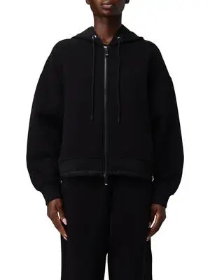 Emporio Armani Full Zip Hooded Sweatshirt - Black