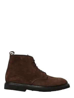 Premiata Lace-up Suede Boots - Brown