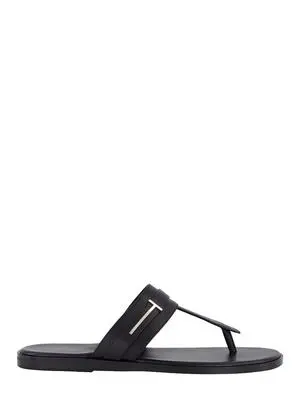 TOM FORD Leather Sandals - Black