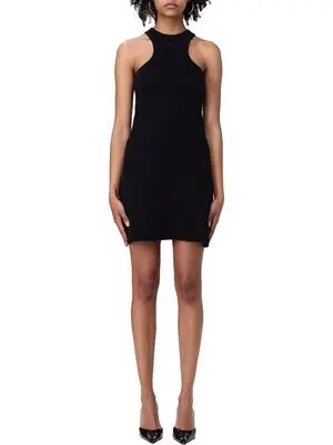 COURREGES Ribbed Mini Dress - Black