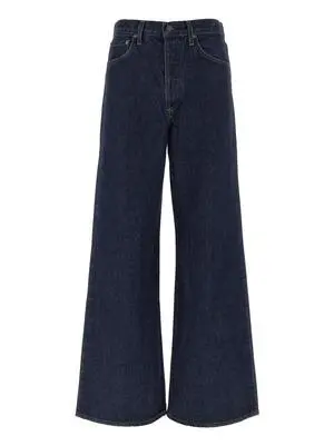 AGOLDE High Rise Wide Leg Jeans - Blue