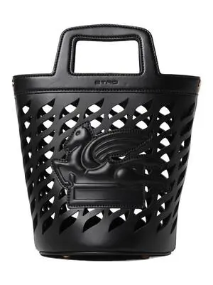 Etro Pegaso Cut-out Mini Bag - Black