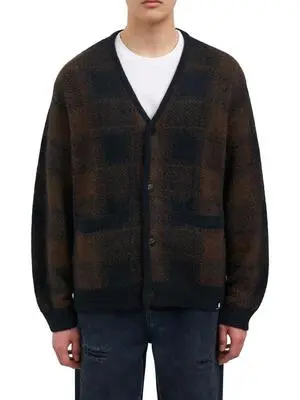 Carhartt Work In Progress Plaid Cardigan - Green