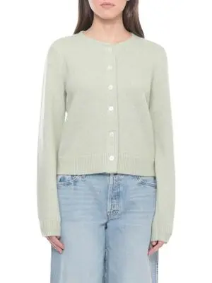 Guest In Residence Cashmere And Silk Cardigan - Green