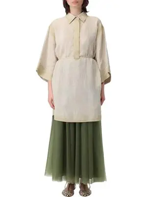 Fabiana Filippi Button-up Shirt With Classic Collar - Grey