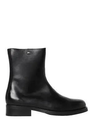 Our Legacy Camion Leather Ankle Boots With Vibram Rubber Sole - Black