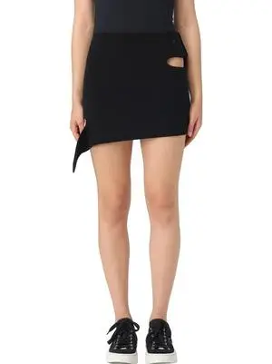 COURREGES Asymmetrical Cutout Mini Skirt - Black