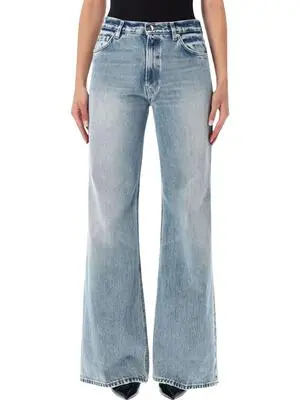 HAIKURE Clara Mid-rise Flare Jeans - Blue 1