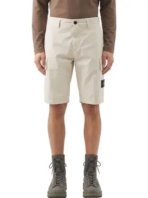 Stone Island Cargo Shorts - White