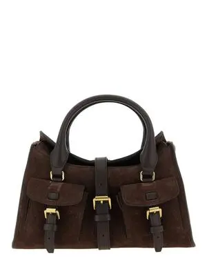 Mulberry Roxanne Small Suede Bag - Brown