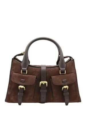 Mulberry Roxanne Small Suede Bag - Brown