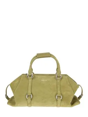 Alexander McQueen Suede Farringdon Bag - Green