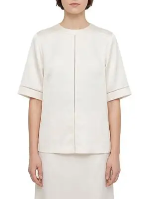 Loulou De Saison Loulou De Saison Satin Blouse Ivory
