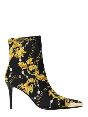Versace Ankle Boots With Barocco Print - Black 1